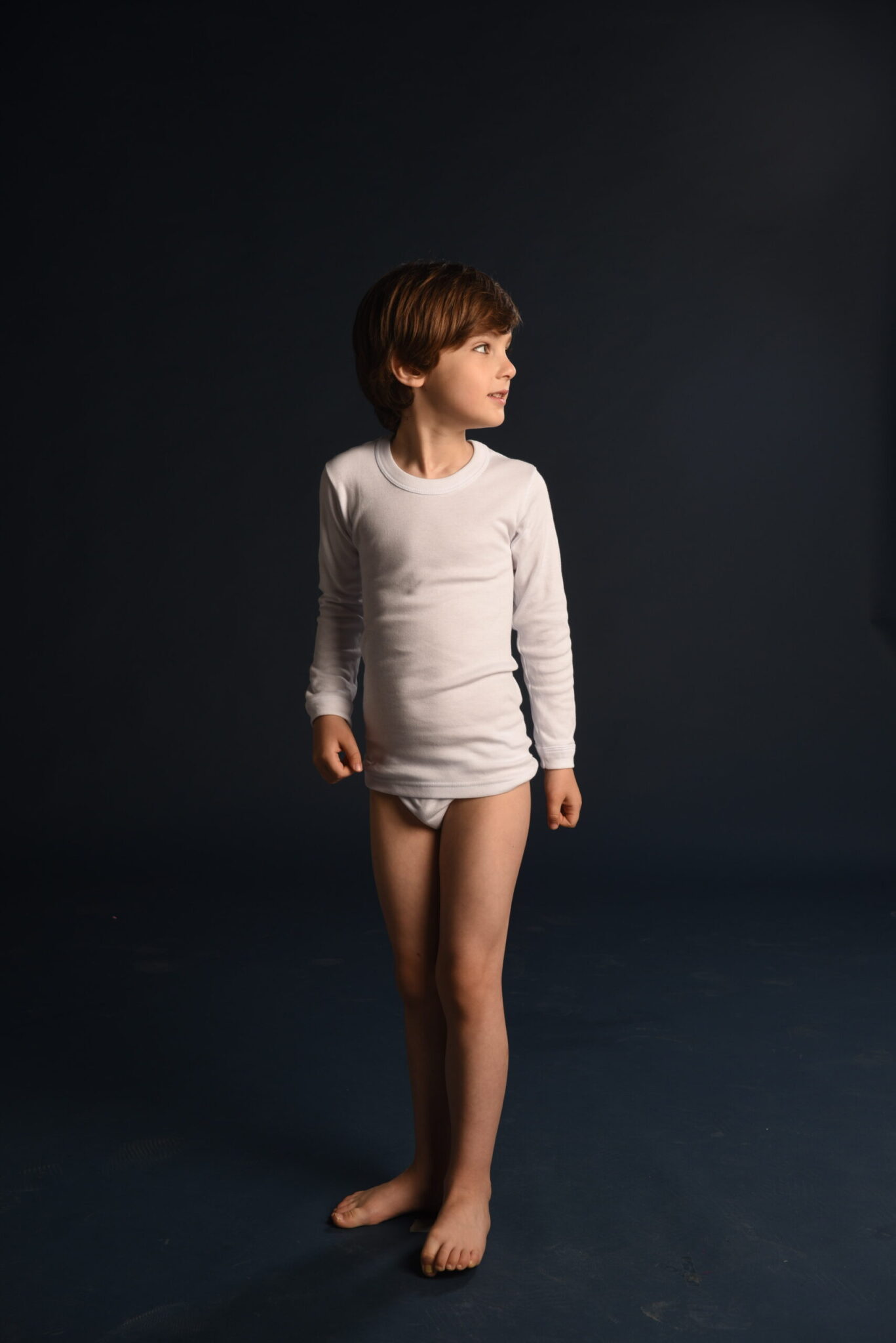 Maglia Bimbo manica lunga in cotone felpato Oltremare - Intimo Bifaro