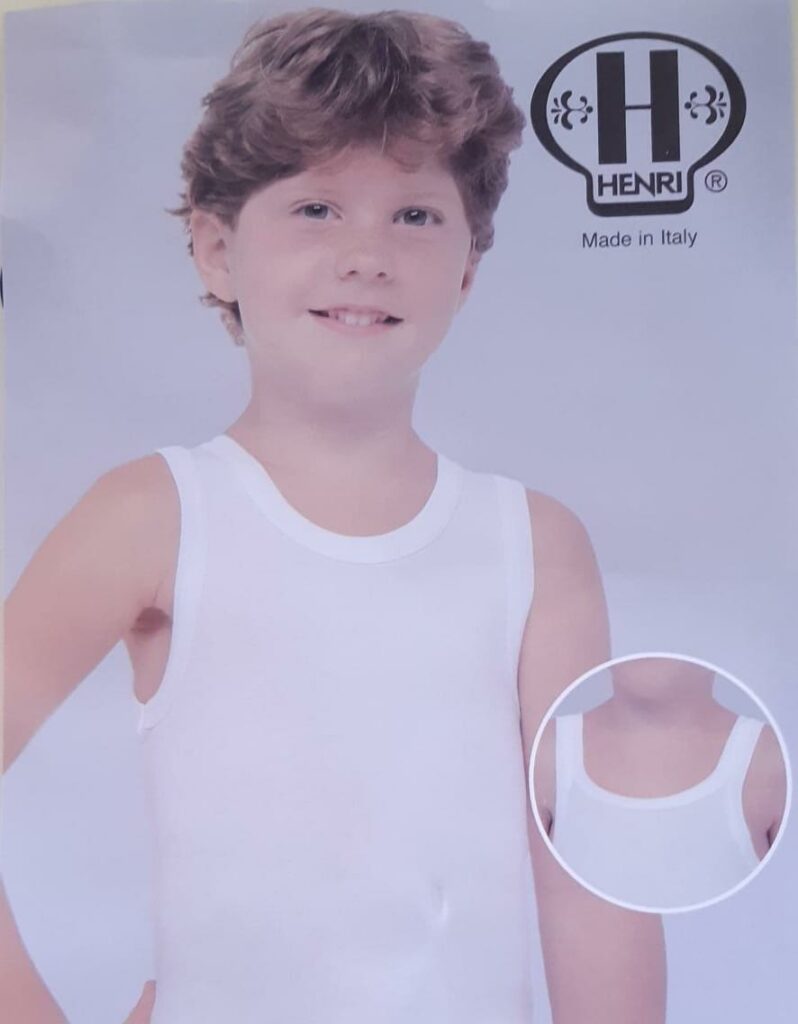 Canotta spalla larga bambino HENRI - Intimo Bifaro
